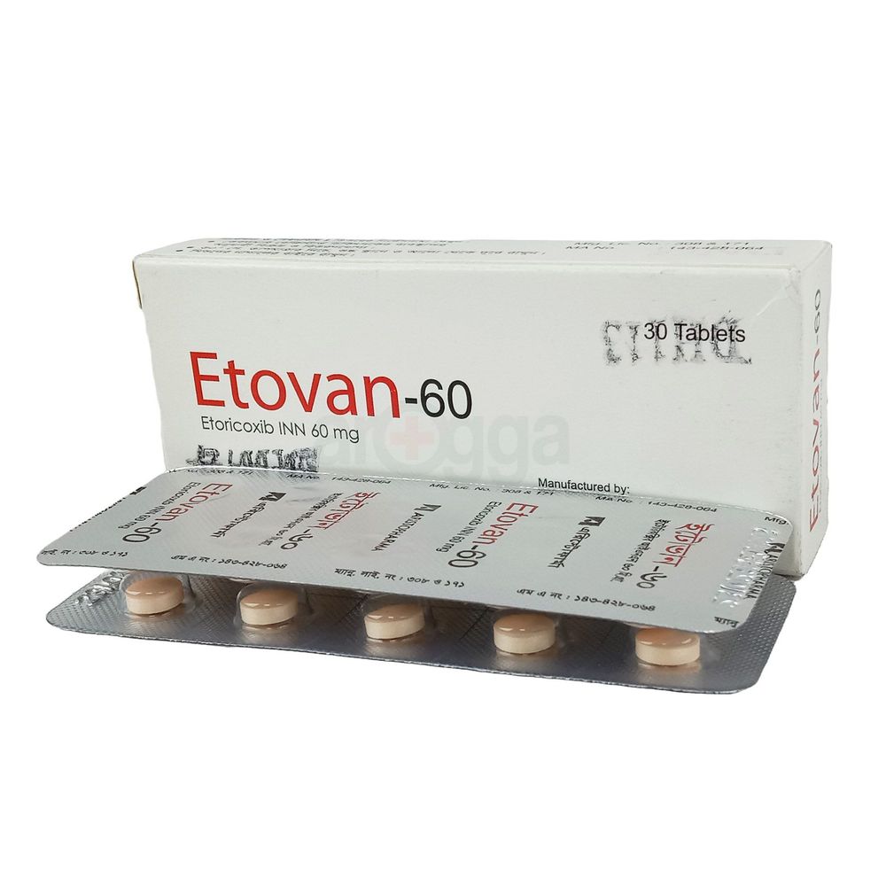 Etovan 60mg Tablet - Arogga Online Pharmacy