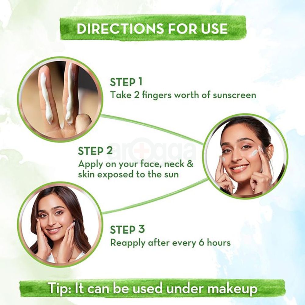 Mamaearth Rice Water Dewy Sunscreen with Rice Water & Niacinamide SPF ...