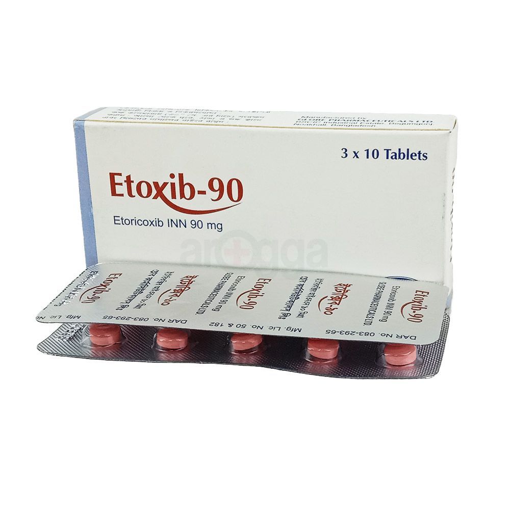 Etoxib 90mg Tablet - Arogga Online Pharmacy