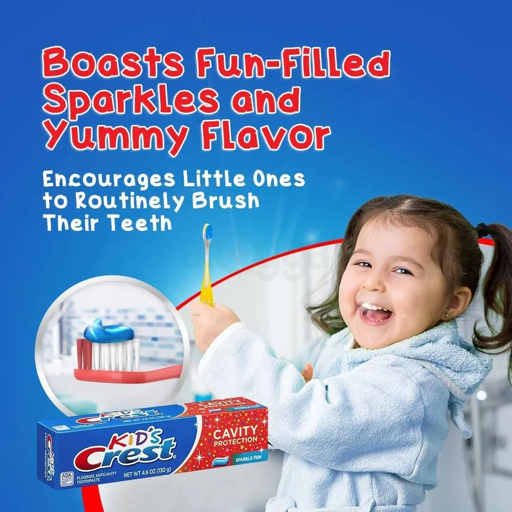 Crest Kid's Cavity Protection Toothpaste with Sparkle Fun - Arogga ...