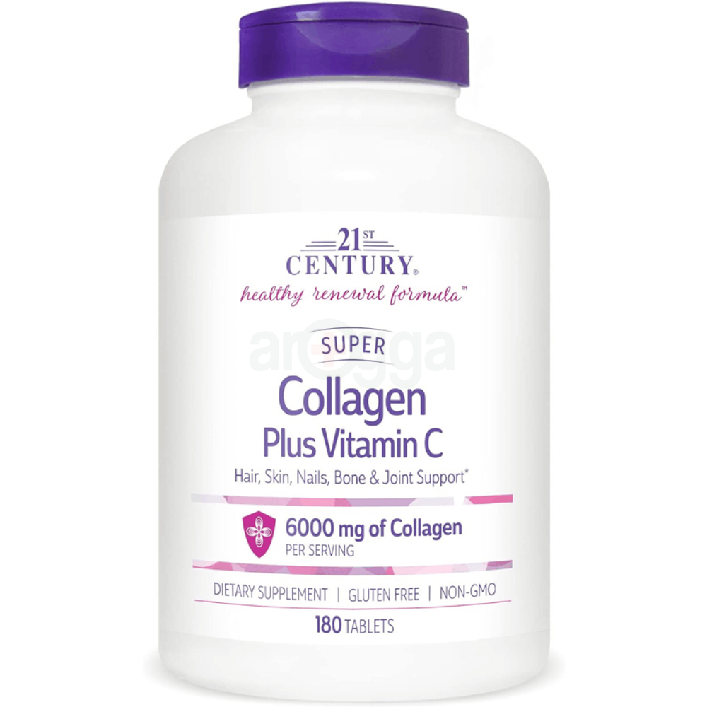 21st Century Super Collagen Plus Vitamin C 6000mg 180 Tablets - Arogga ...