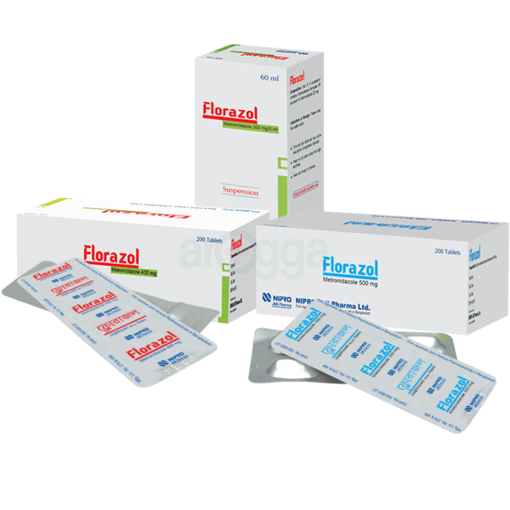 Florazol 500mg tablet - Arogga Online Pharmacy