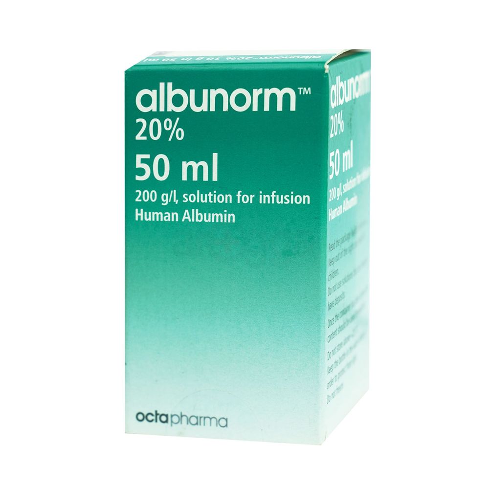 Albunorm 20% Human Albumin 50ml 20%/50ml injection - Arogga Online Pharmacy