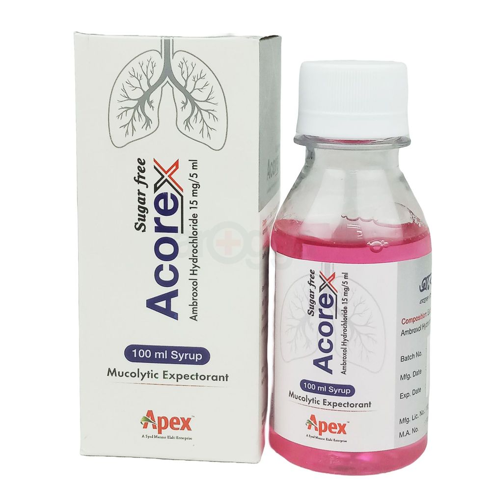Acorex 15mg/5ml syrup - Arogga Online Pharmacy