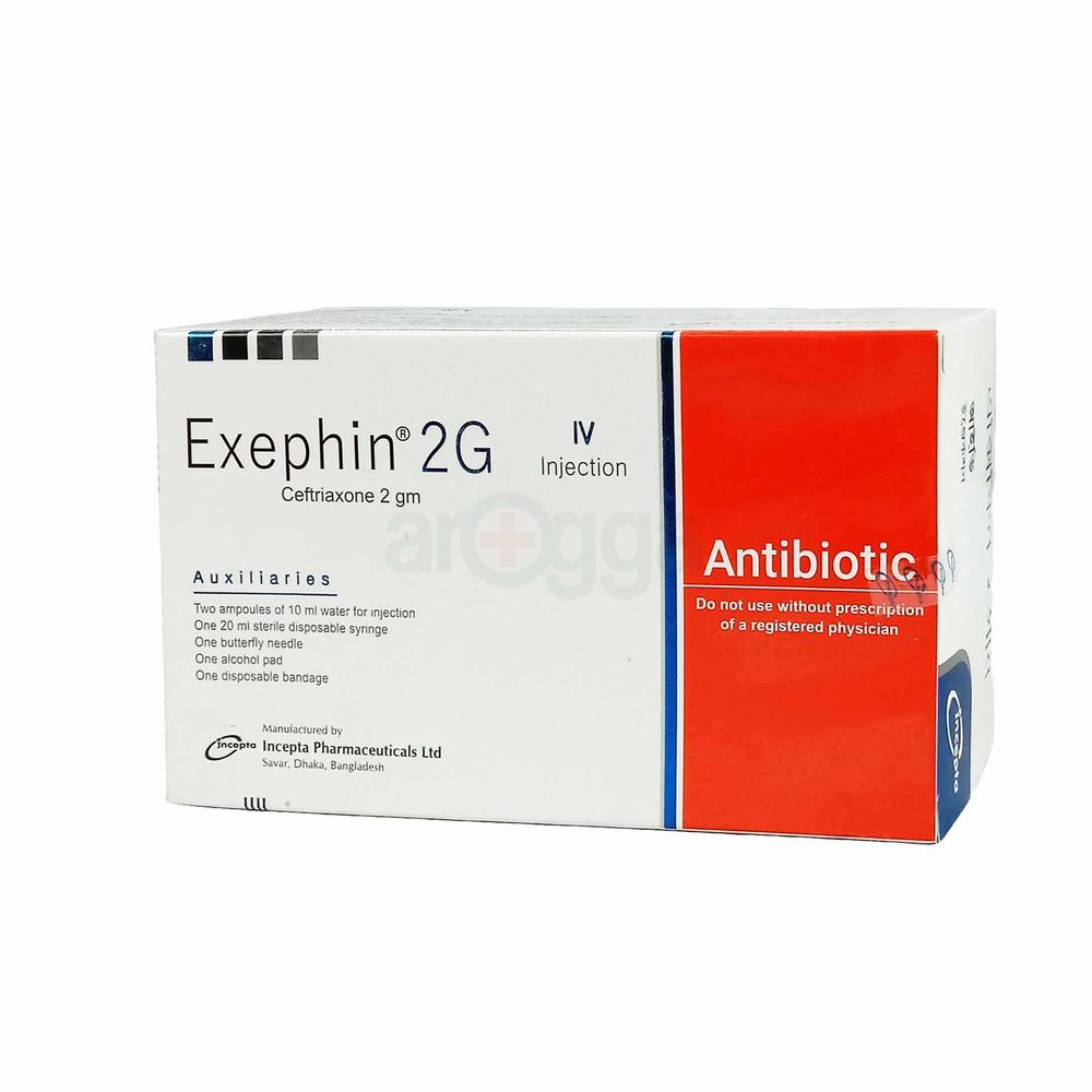 Exephin IV 2gm/vial Injection - Arogga Online Pharmacy