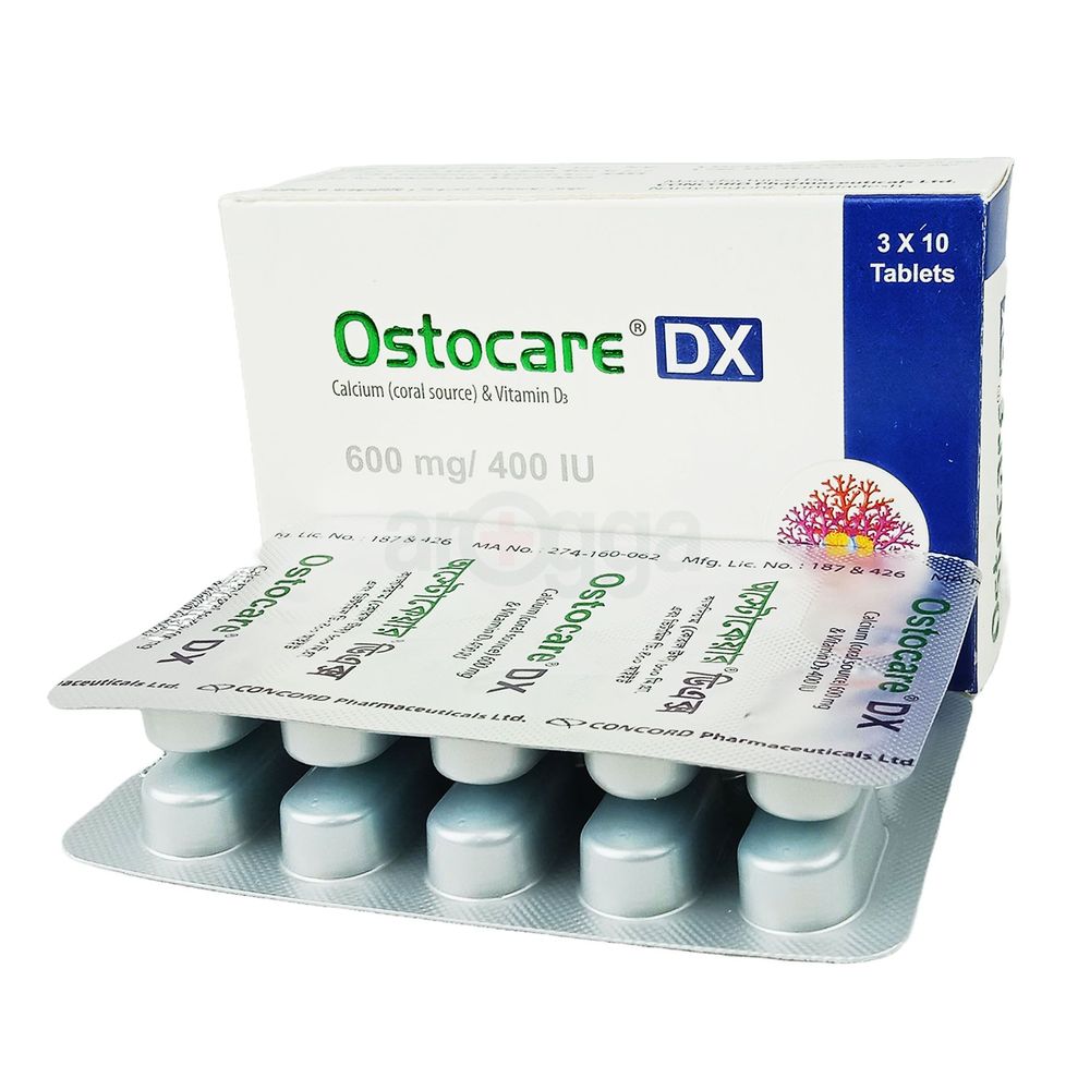Ostocare DX 600mg+400IU tablet - Arogga Online Pharmacy