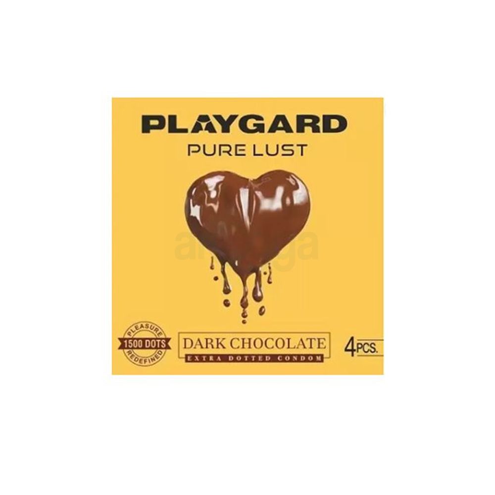 Playgard Purelust Extra Dotted Dark Chocolate Flavour Condom - 4Pcs ...