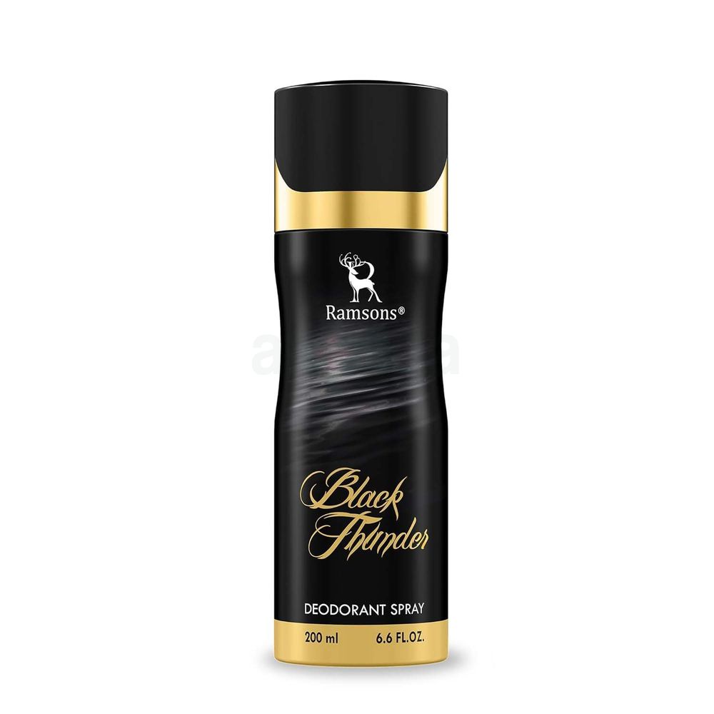 Ramsons Black Thunder Deodorant Body Spray for Men and Women - Arogga ...