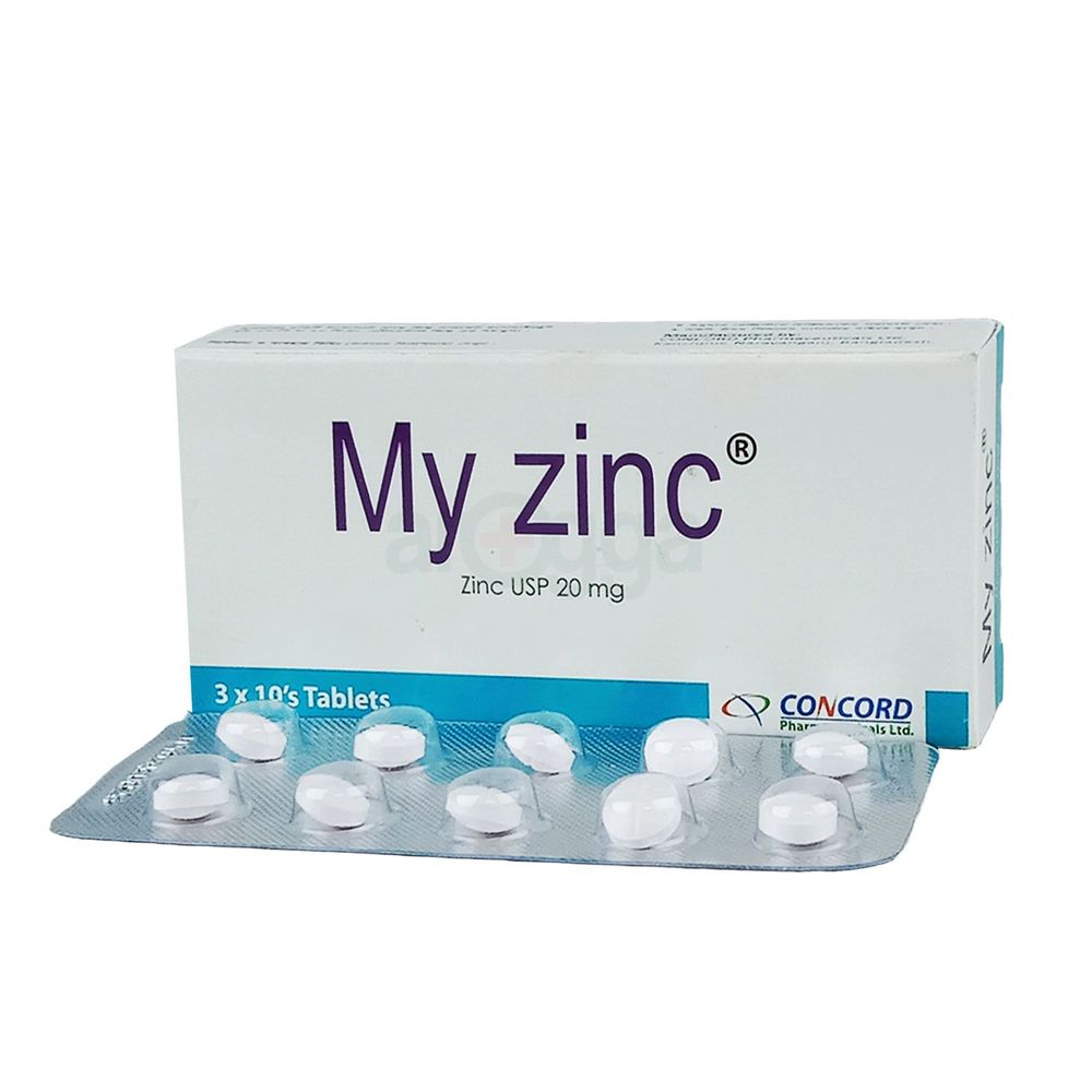 My Zinc 20mg tablet - Arogga Online Pharmacy