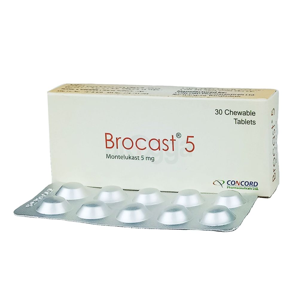 Brocast 5mg tablet - Arogga Online Pharmacy
