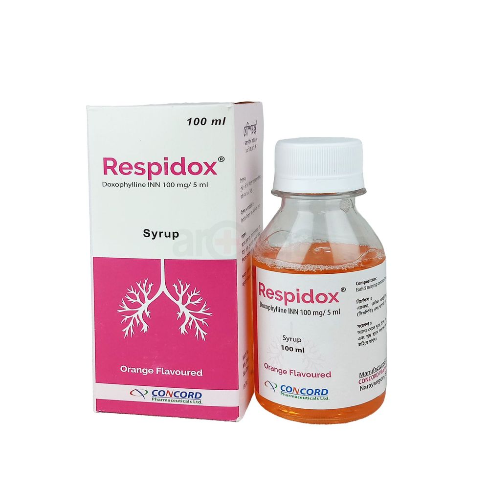 Respidox 100mg/5ml syrup - Arogga Online Pharmacy