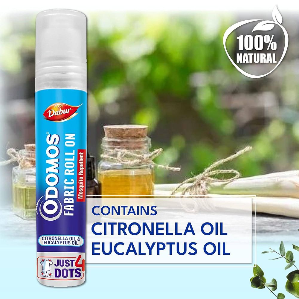 Odomos 100% Naturals Fabric Roll On 8ml - Arogga Online Pharmacy