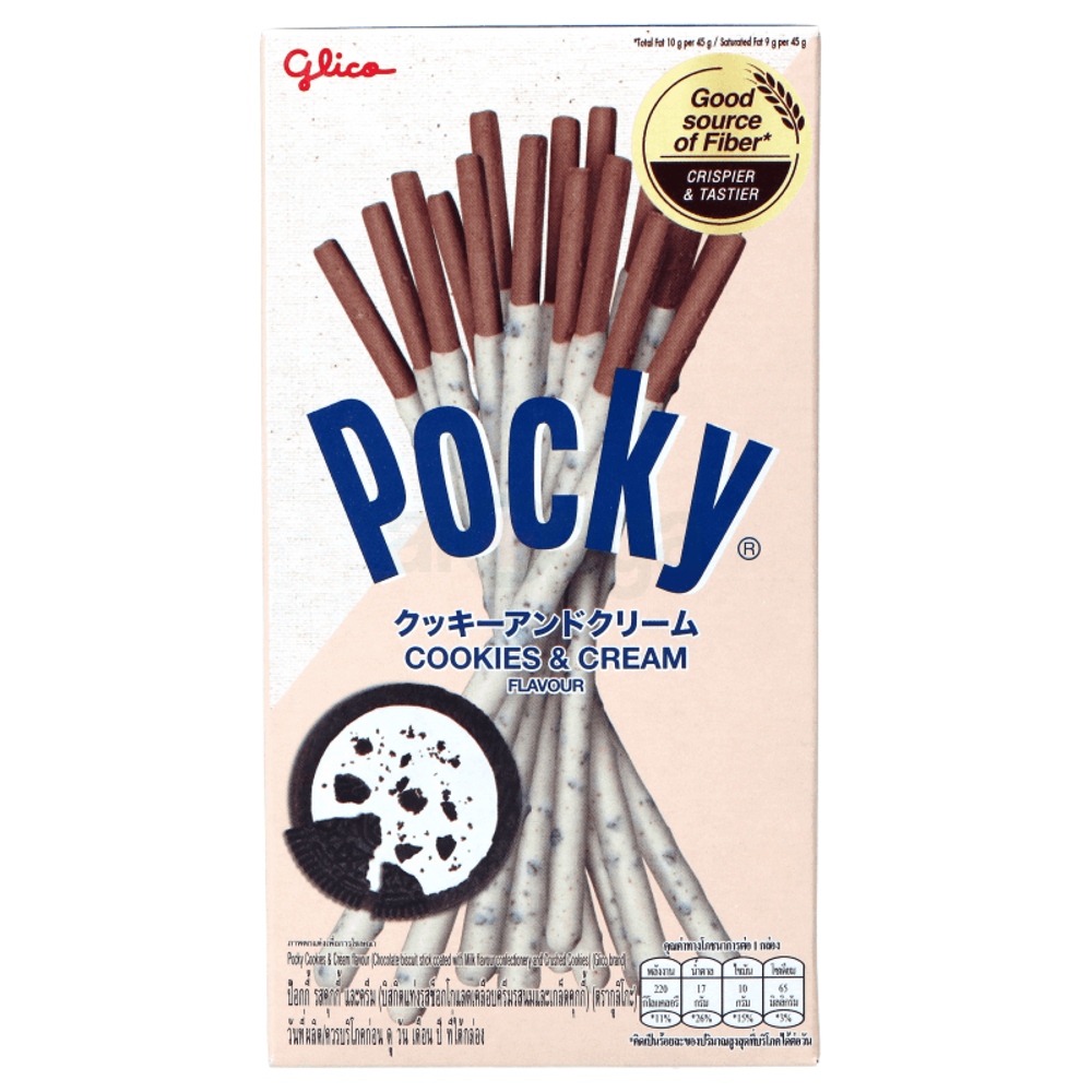 Pocky Cookies & Cream Flavour Chocolate - 41g - Arogga Ltd