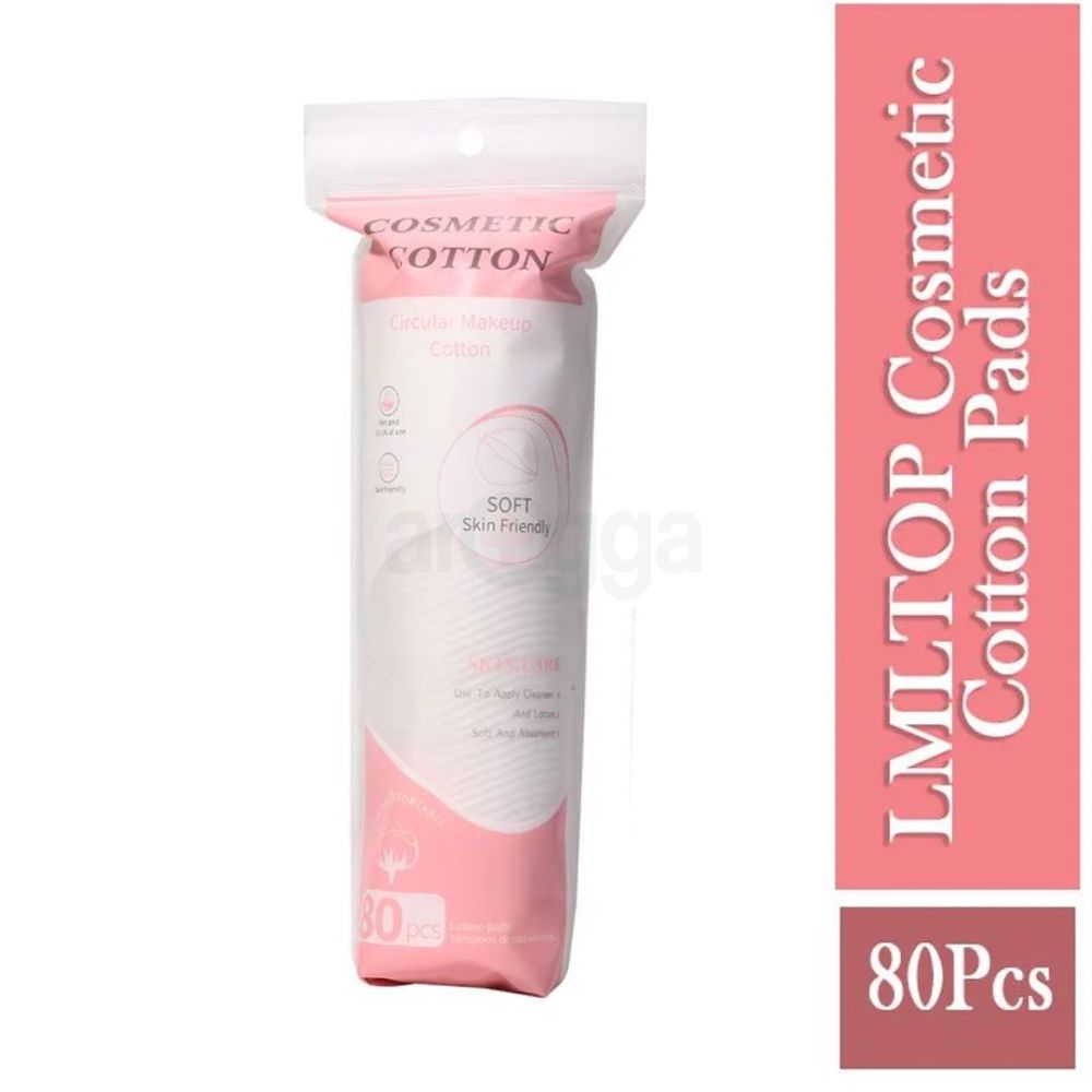 LMLTOP Cosmetic Circular Makeup Cotton Pads 80Pcs - Arogga Beauty Store