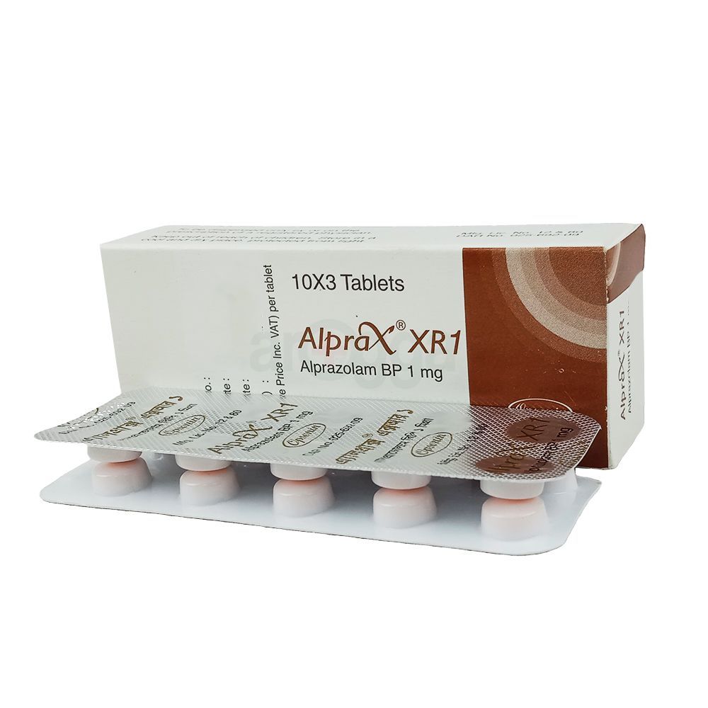 Alprax XR 1mg Tablet - এ্যালপ্রাক্স এক্স আর ১ মি.গ্রা. ট্যাবলেট ...