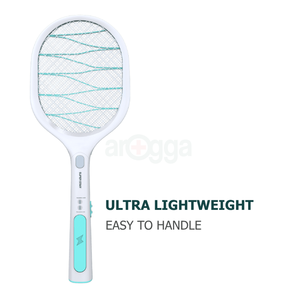 Super Star Rechargeable Mosquito Bat With Flash Light - Arogga Online ...