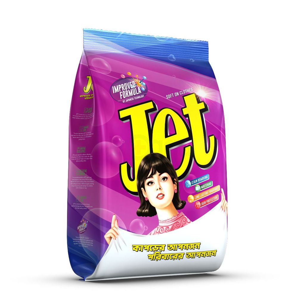 Jet Aroma+ 1000g Detergent Powder Poly Pack - Arogga Online Pharmacy