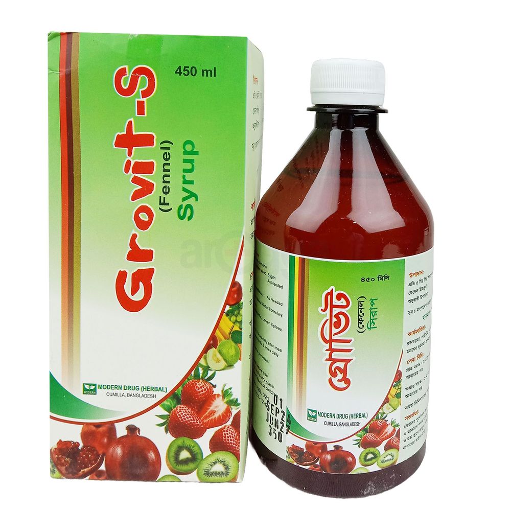Grovit-S 450ml 450ml syrup - Arogga Online Pharmacy