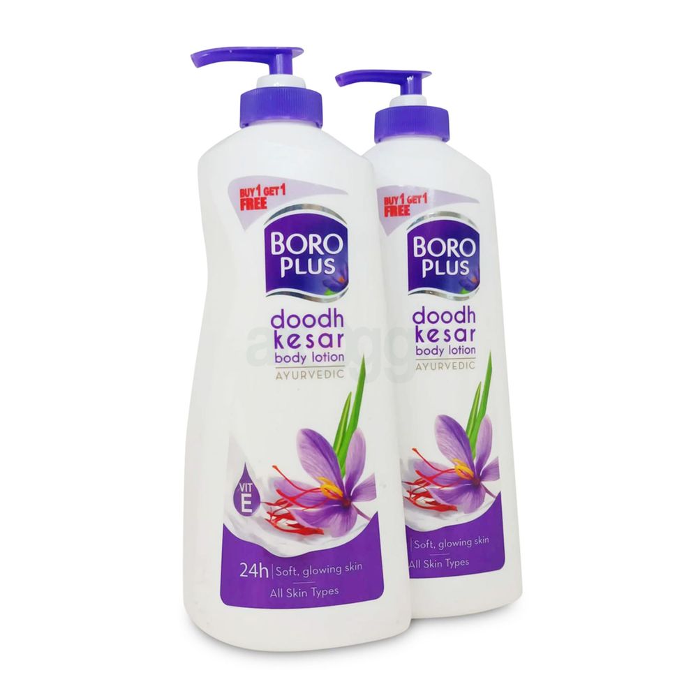 Boroplus Doodh Kesar Ayurvedic Body Lotion for Soft Glowing Skin (Buy 1 ...
