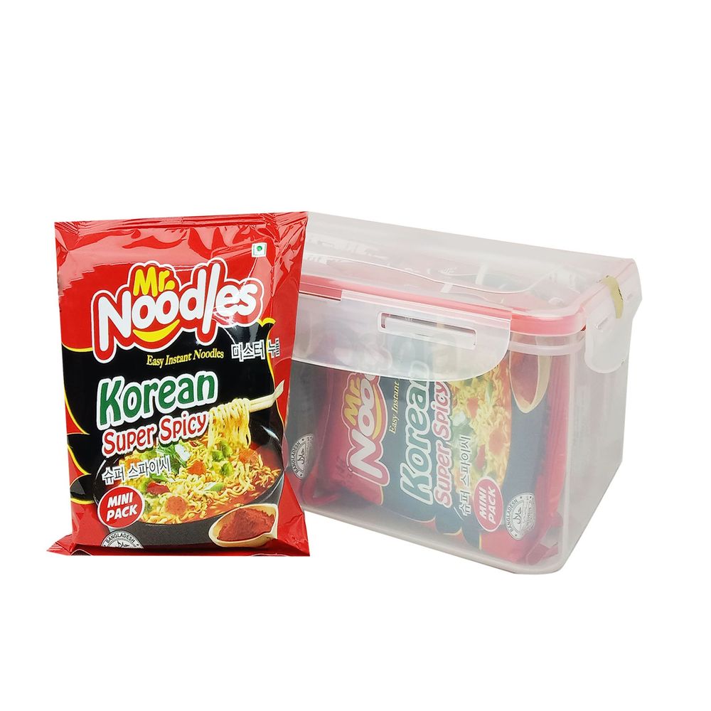 Mr. Noodles Korean Super Spicy Gift Box (40g x 10 Pcs) - Arogga Ltd