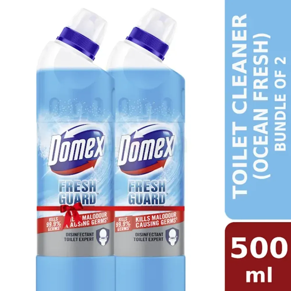 Domex Ocean Toilet Cleaning Liquid 2*500ml with Free Mug - Arogga ...