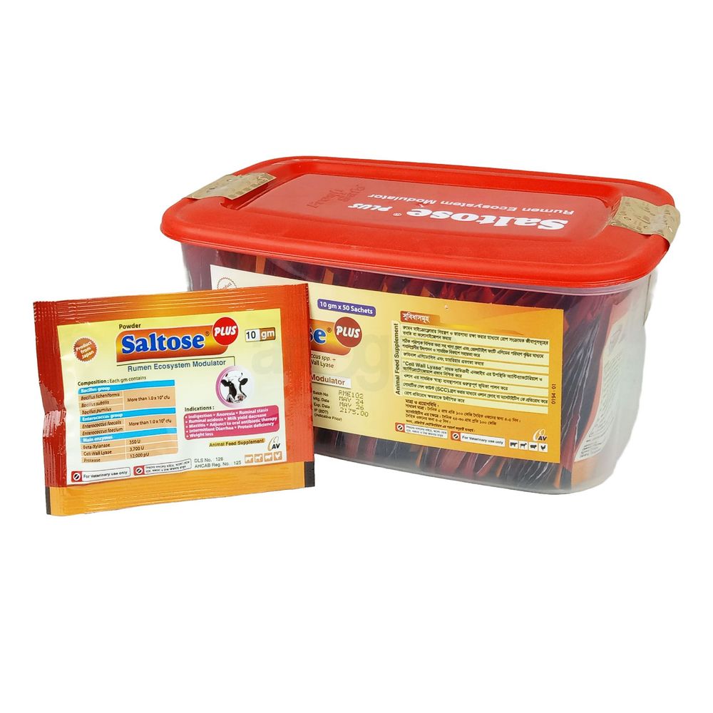 Saltose Plus Powder Vet 10gm - Arogga Online Pharmacy