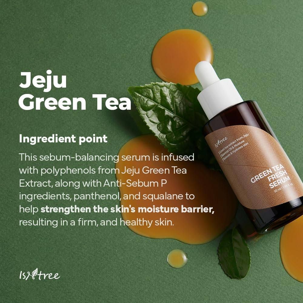 Isntree Green Tea Fresh Serum - Arogga Beauty Store