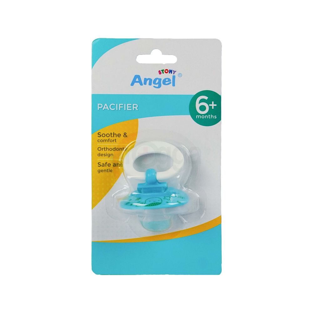 Angel Orthodontic Silicone Baby Pacifier 6m+ (P2A-S) - Arogga Online ...