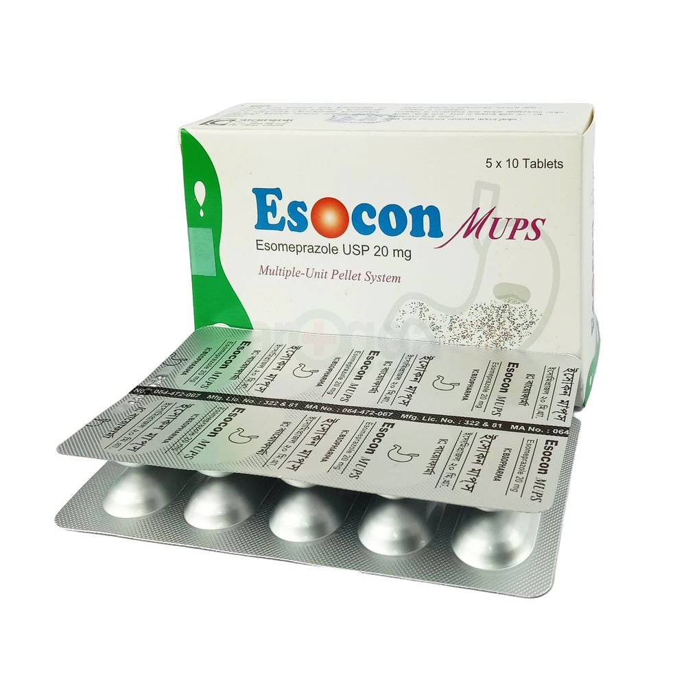Esocon Mups 20mg tablet - Arogga Online Pharmacy