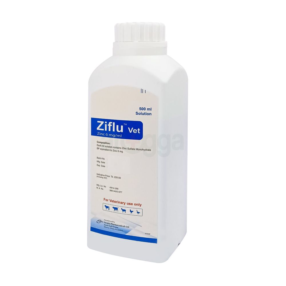 Ziflu Vet Solution 500ml - Arogga Online Pharmacy
