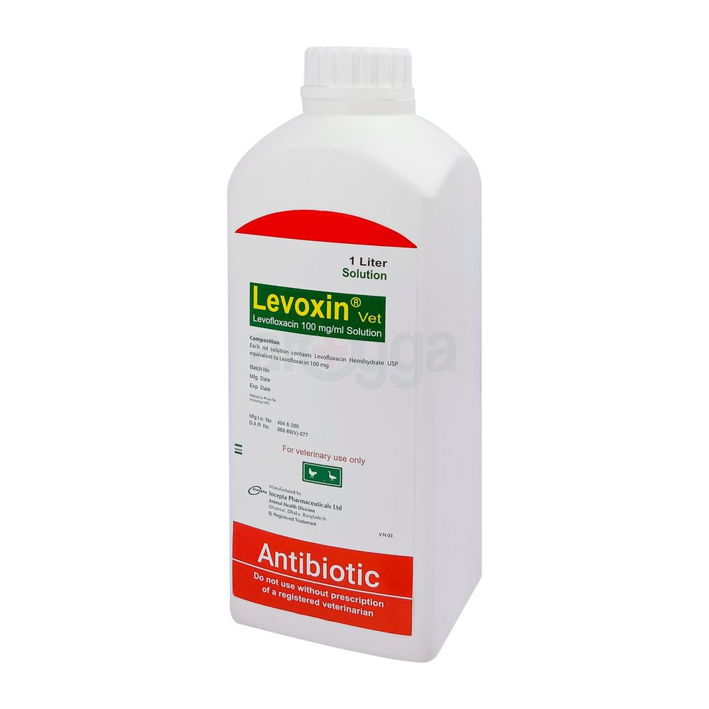 Levoxin Solution Vet 1000ml - Arogga Online Pharmacy