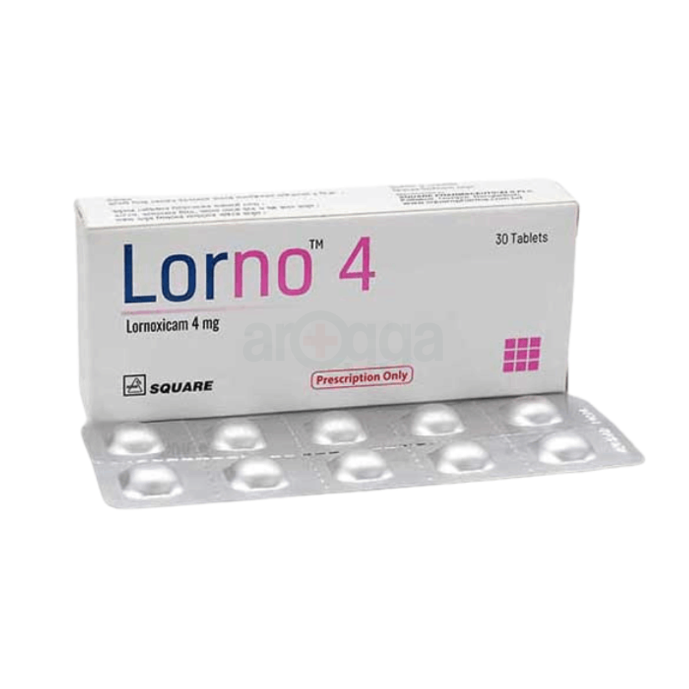 Lorno 4mg tablet - Arogga Online Pharmacy