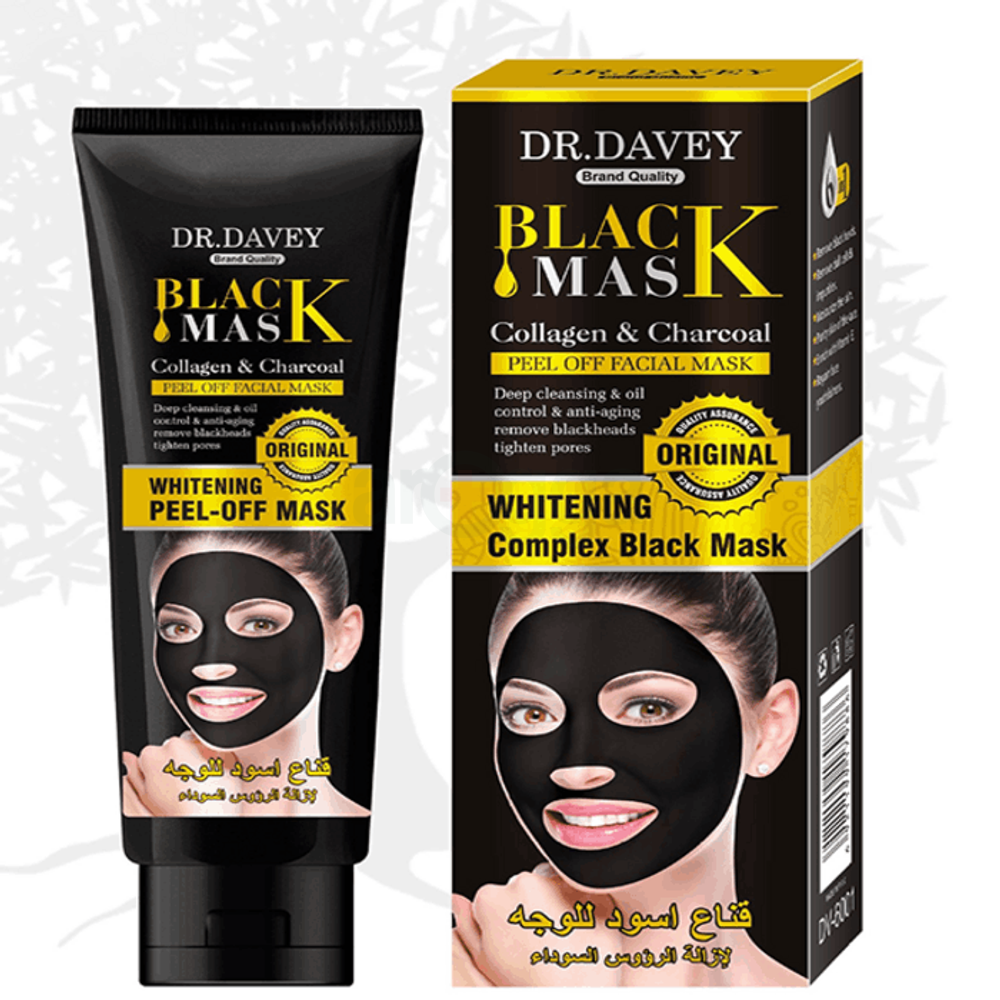 Dr. Davey Collagen & Charcoal Peel Off Facial Black Mask - Arogga ...
