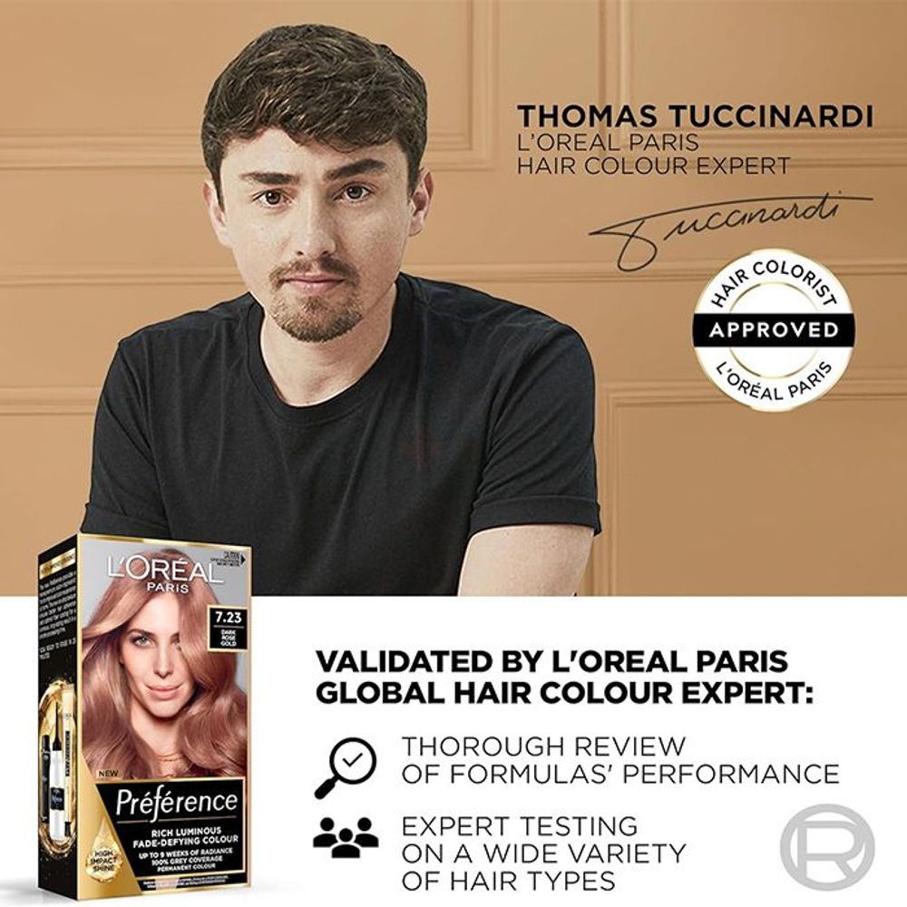 Loreal Paris Preference Hair Color - 5.3 Light Golden Brown - Arogga ...