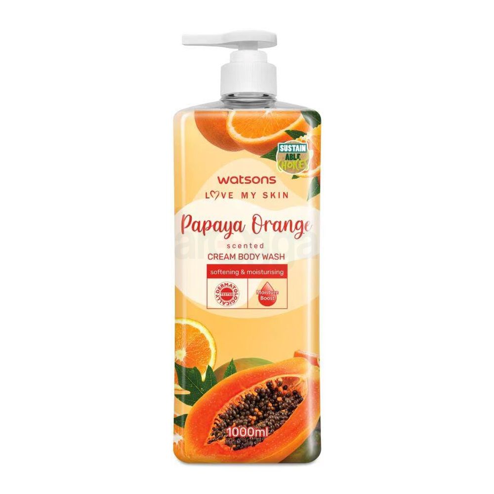 Watson Love My Skin Papaya Orange Scented Cream Body Wash price in ...