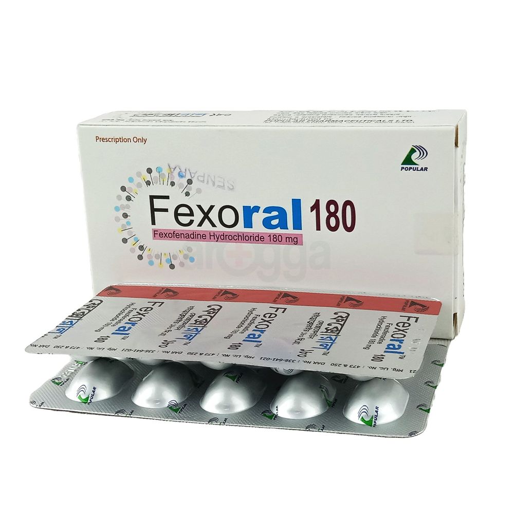Fexoral 180mg Tablet - Arogga Online Pharmacy