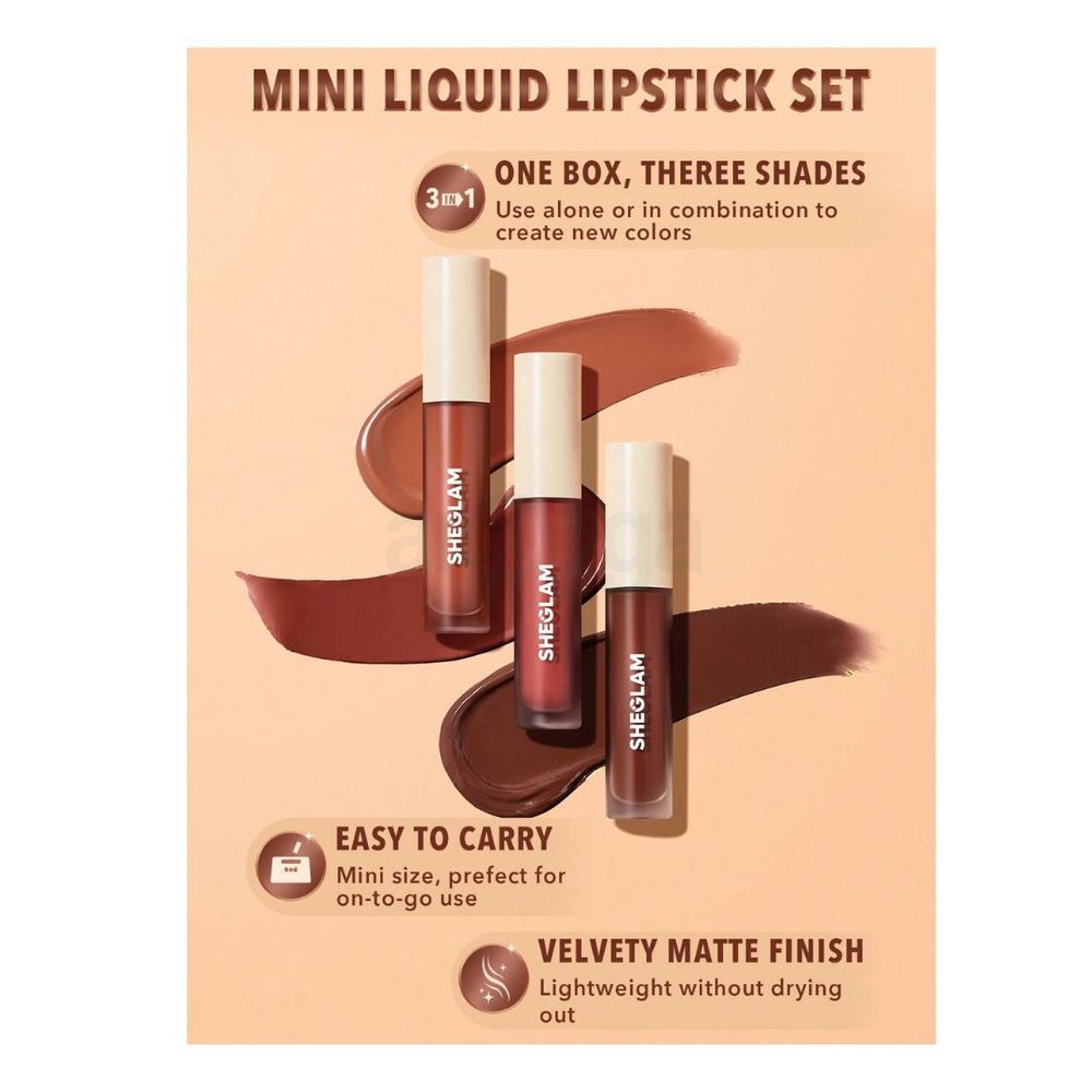 SHEGLAM Matte Allure Mini Liquid Lipstick Set - Sweet Thing - Arogga Beauty Store