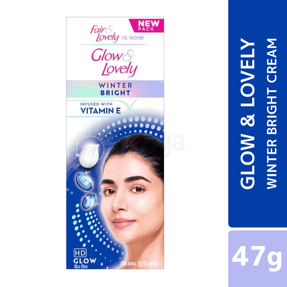 Glow And Lovely Winter Bright Cream with Vitamin E - 47g - Arogga ...