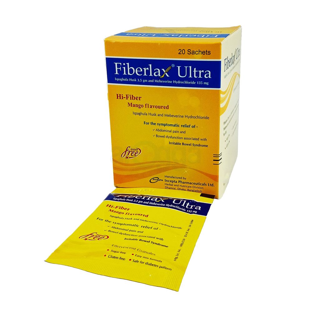 Fiberlax Ultra 3.5gm+135mg Powder - Arogga Online Pharmacy
