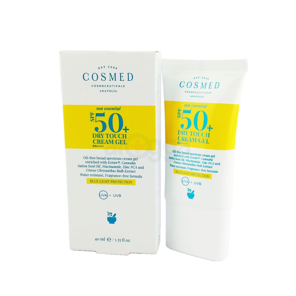 Cosmed Sun Essential SPF 50+ Dry Touch Cream Gel Blue Light Protection ...