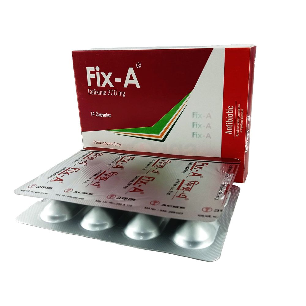 Fix A 200mg Capsule - Arogga Online Pharmacy