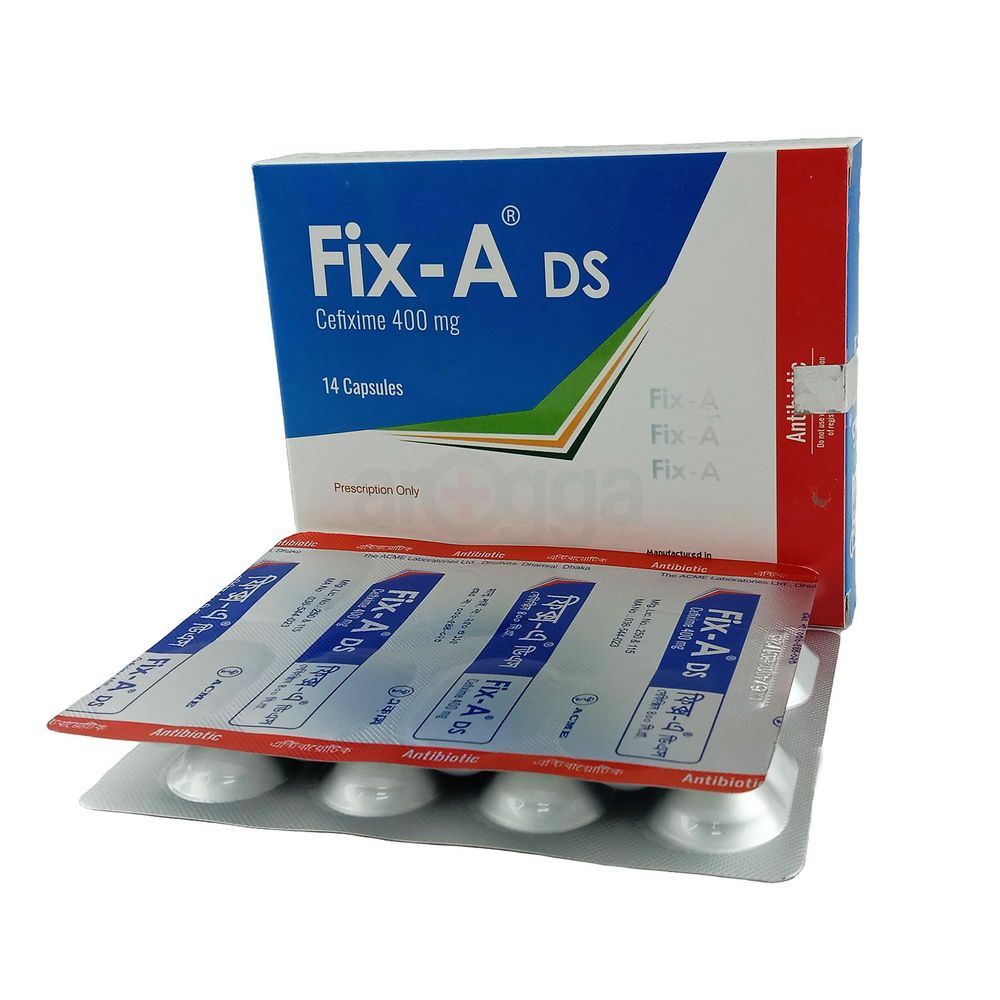 Fix A DS 400mg Capsule - Arogga Online Pharmacy