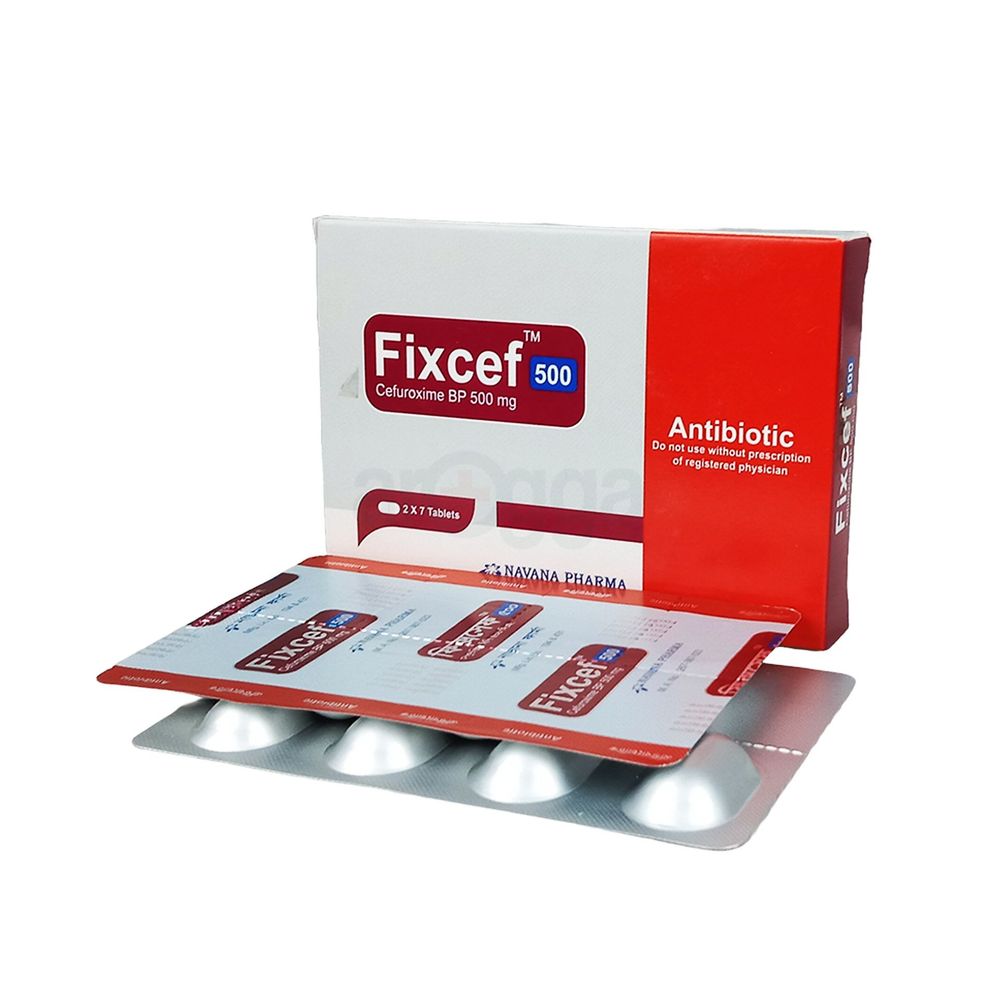 Fixcef 500mg Tablet - Arogga Online Pharmacy