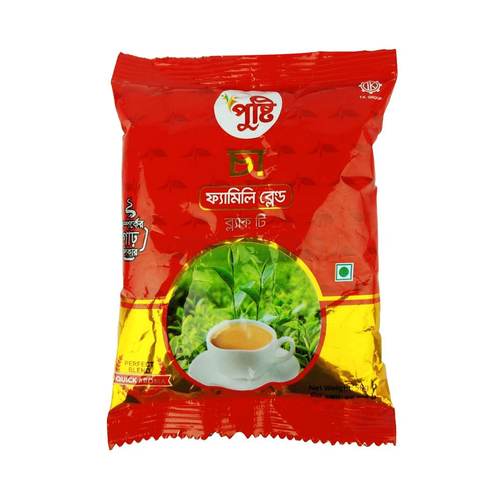 Pusti Family Blend Tea -50gm - Arogga Ltd