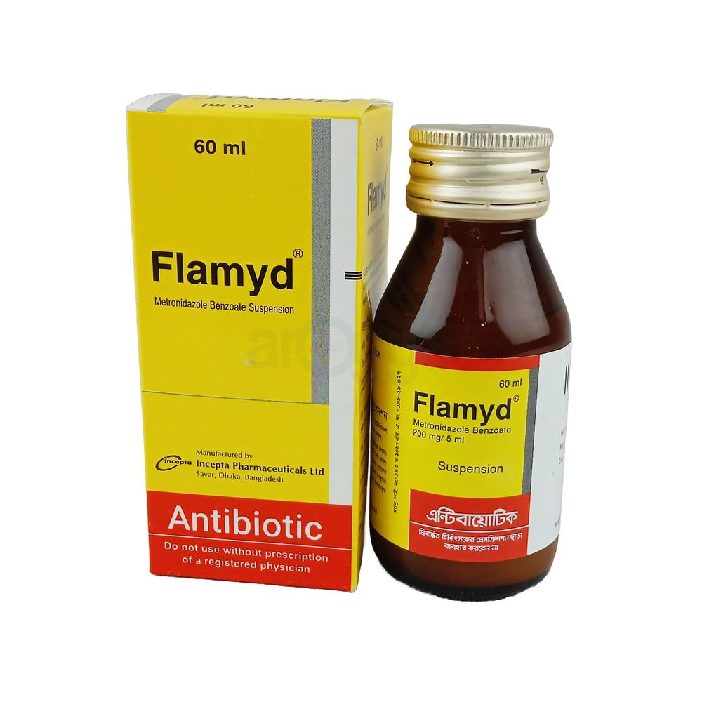 Flamyd 200mg/5ml Suspension - Arogga Online Pharmacy