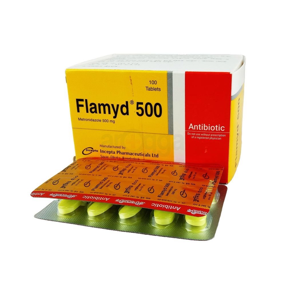 Flamyd 500mg Tablet - ফ্লামিড ৫০০ মি.গ্রা. ট্যাবলেট - Arogga Online ...