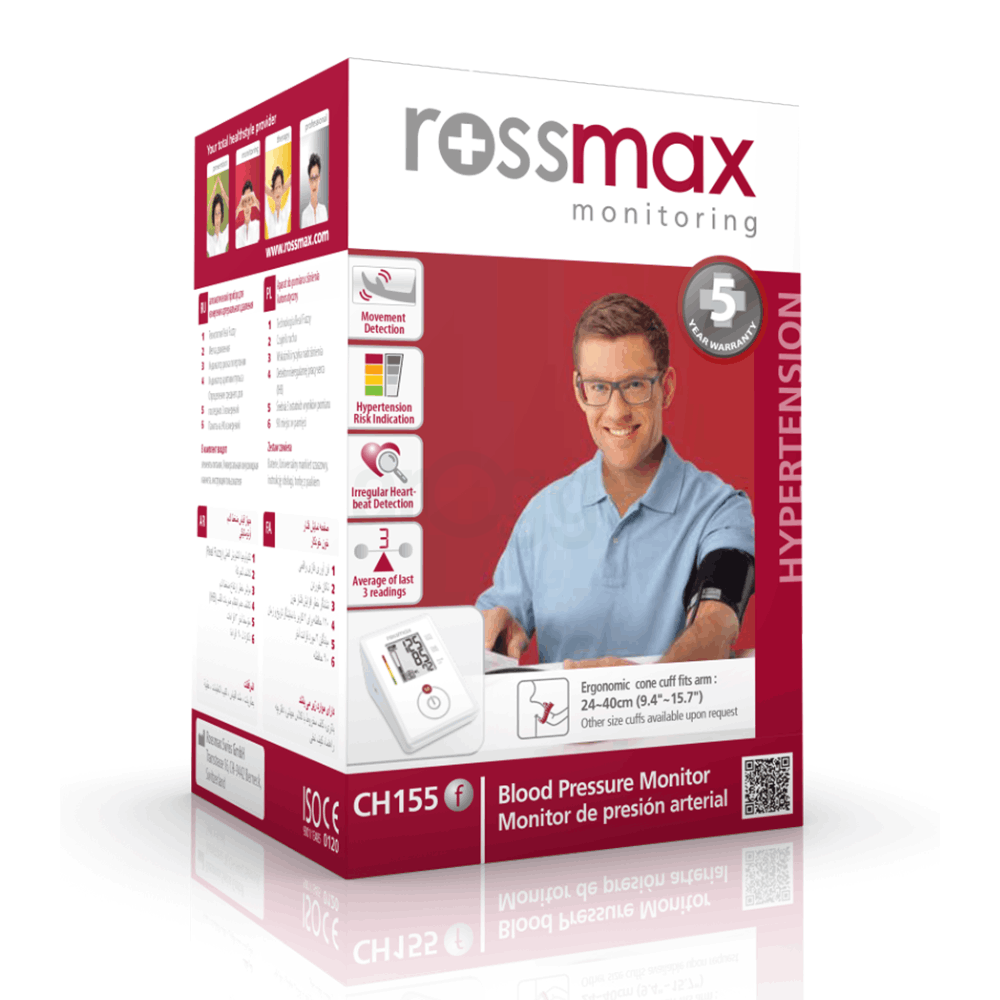 Rossmax Automatic Digital Blood Pressure Monitor (CH155) - Arogga ...