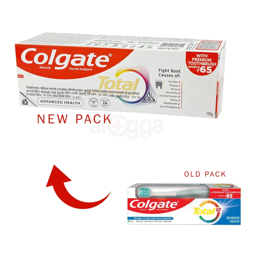 Colgate Total Advanced Health Toothpaste 150g with a Premium Toothbrush ...