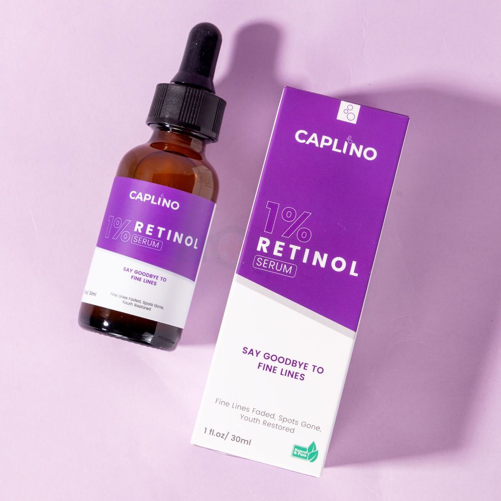 Caplino 1% Retinol Serum Fine Lines Faded, Spots Gone & Youth Retored ...