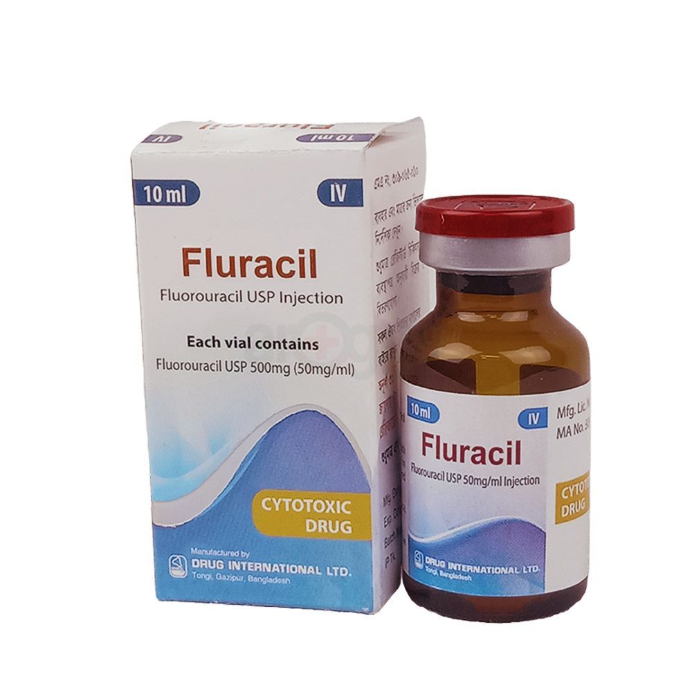 Fluracil 500mg/10ml Injection - Arogga Online Pharmacy